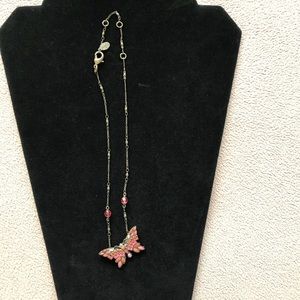 Sorrelli | Jewelry | Vintage Sorrelli Pink Butterfly Necklace | Poshmark